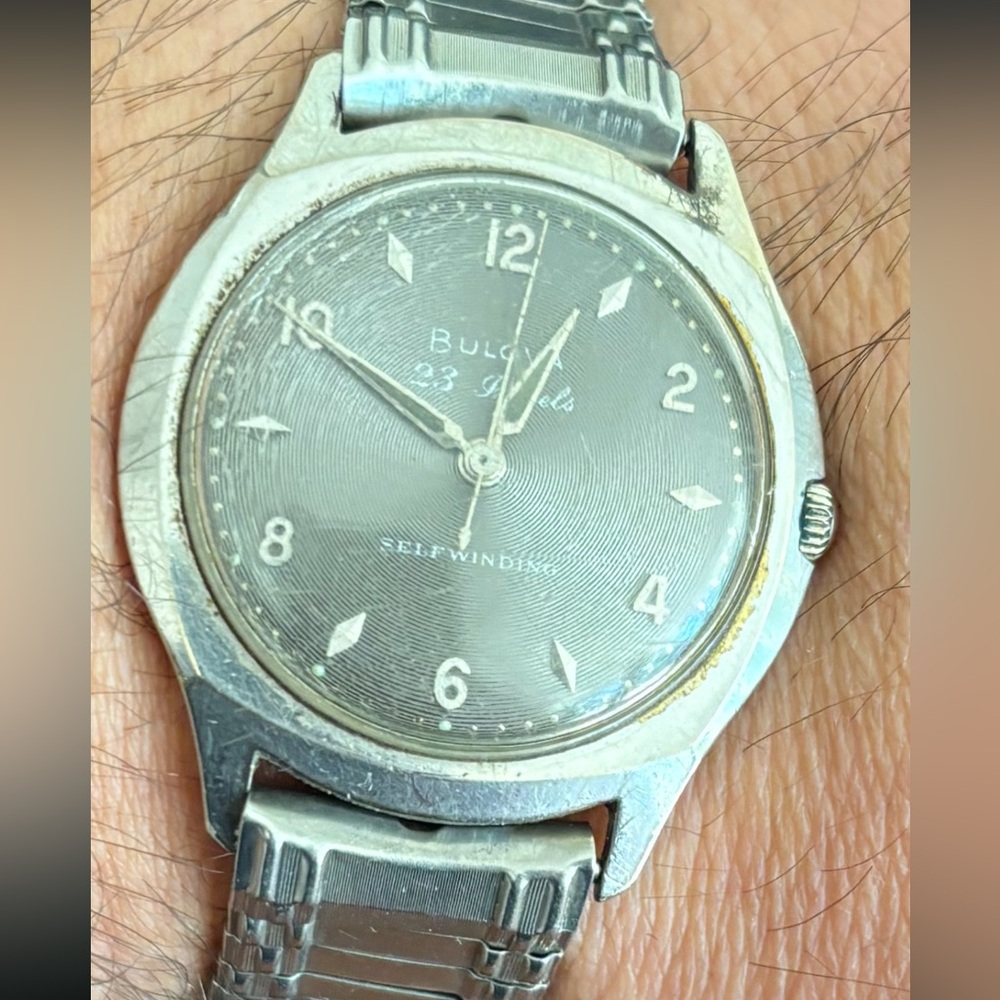 Vintage Bulova 23 Jewels Special Sunburst Dial Self W… - Gem